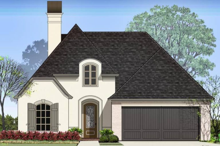 Southern Acadian House Plan with Split Bedrooms — Comfortable, Smart ...